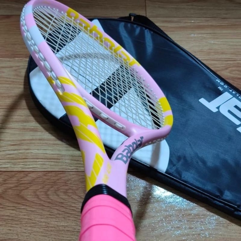 Jual RAKET TENIS LAPANGAN BABOLAT PURE AERO WARNA PINK PREMIUM CARBON ...