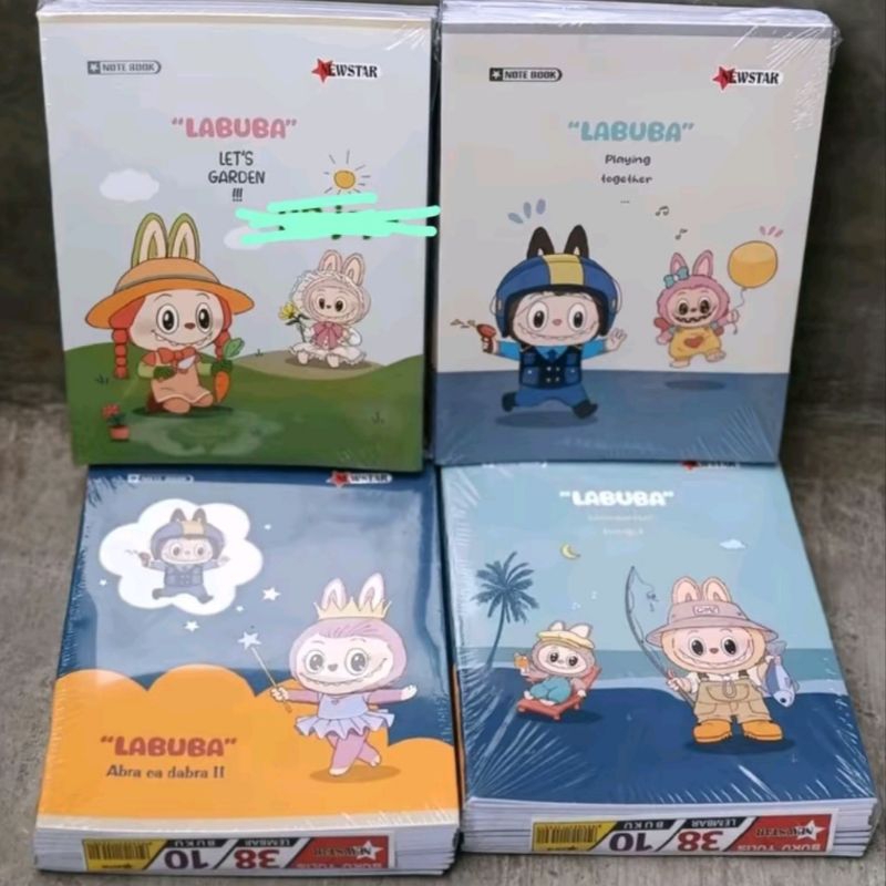 Jual promo 1pak buku tulis new start motif labubu viral | Shopee Indonesia