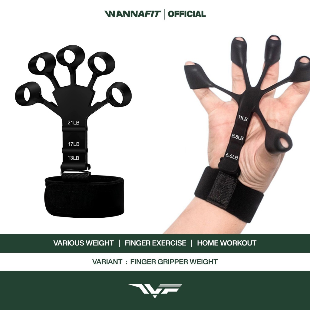 Jual WANNAFIT Finger Gripper Weight Resistance Band | Alat Olahraga ...