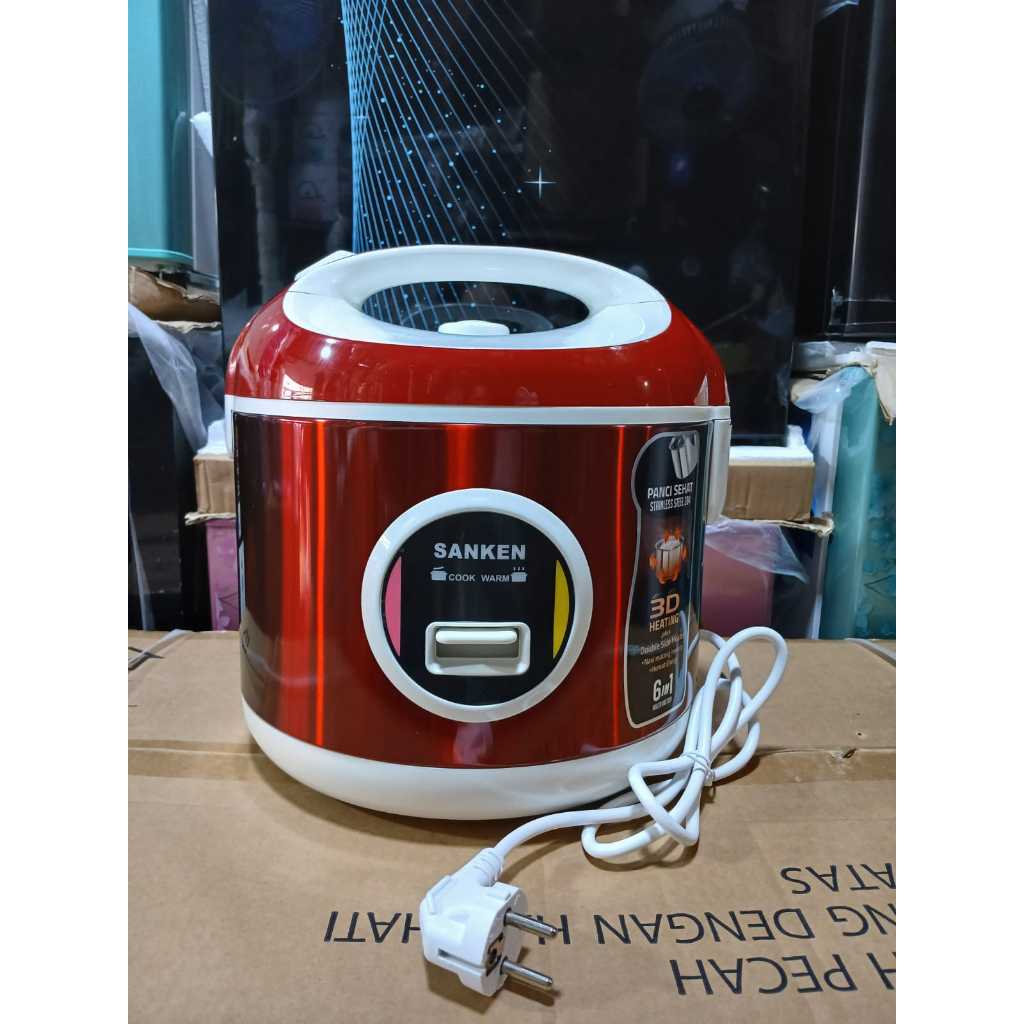 Jual Penanak Nasi Magicom Rice Cooker Sanken 1.8 Liter Panci Stainless ...