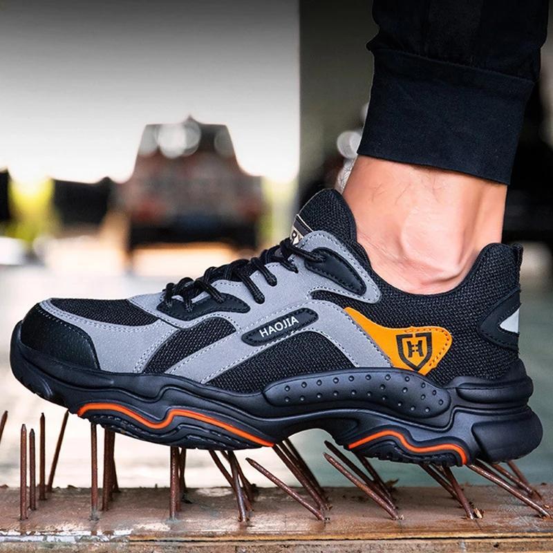 Jual Sepatu Safety Pria Safety Shoes Ujung Besi Baja Jumbo 100% ...