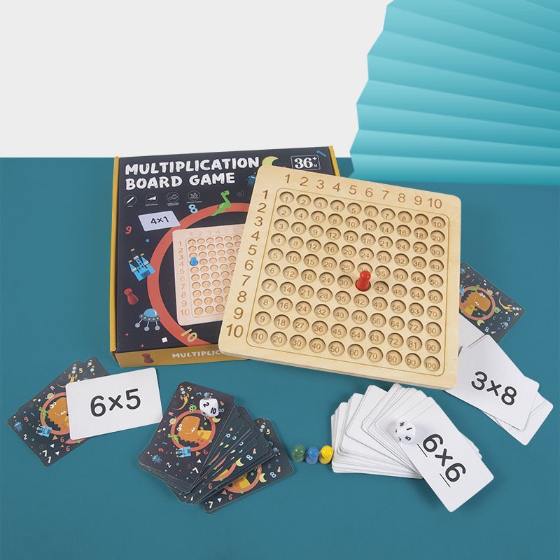 Jual Multiplication Board Game Mainan Edukasi Montessori Multiplication ...