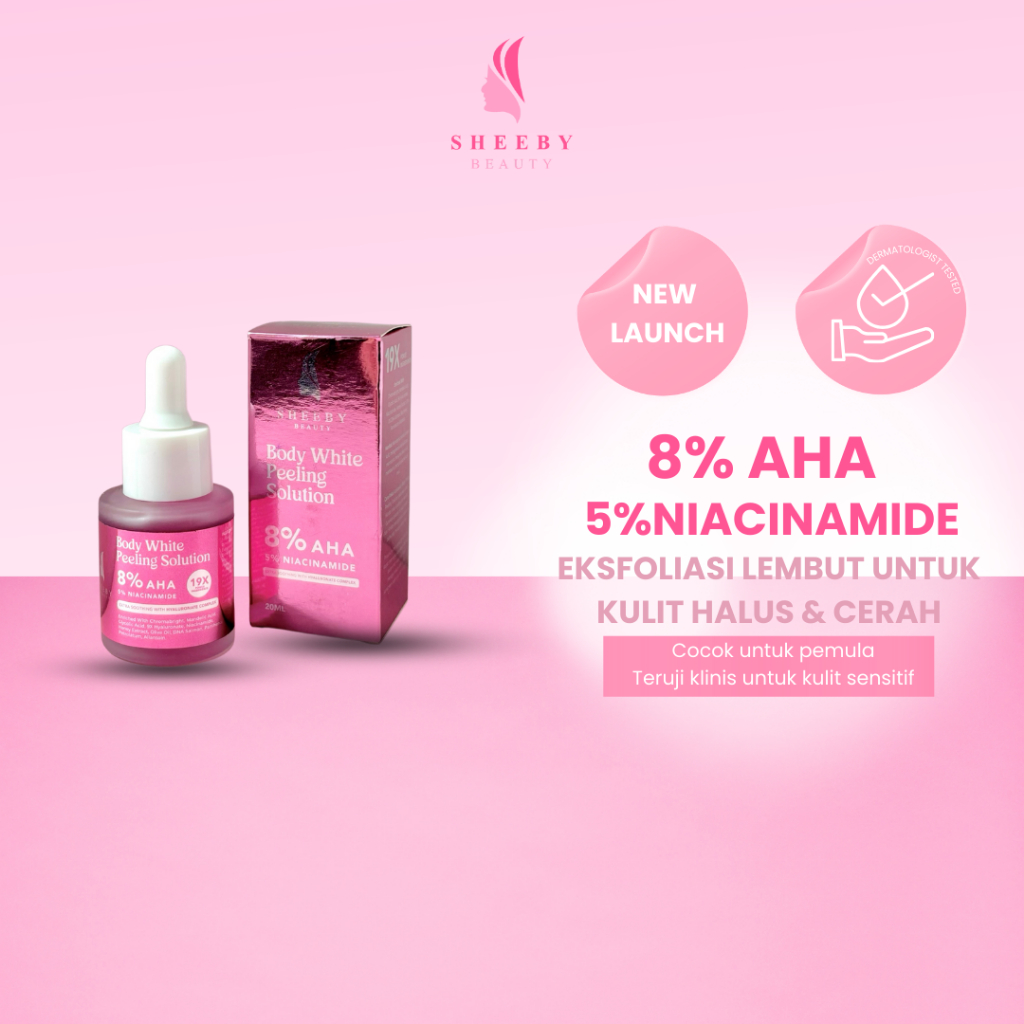 Jual SHEEBY COSME - Body White Peeling Solotion with 8% AHA, 5% ...