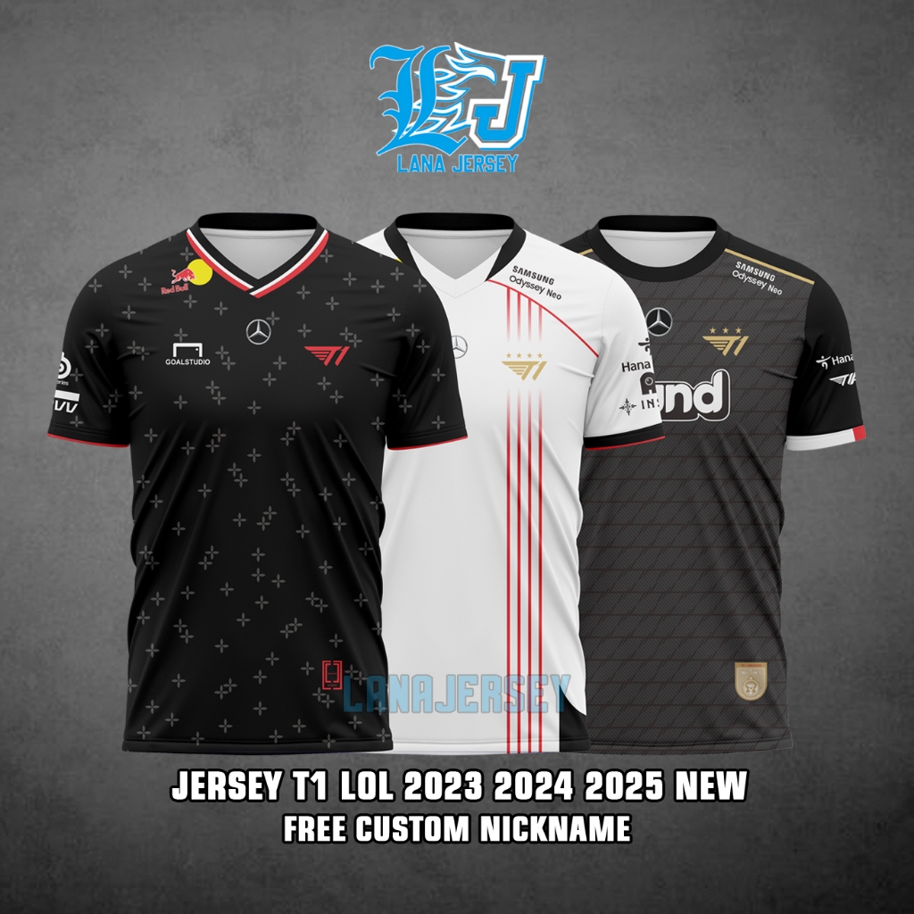 Jual JERSEY T1 WORLDS 2023 NEW ( free custom nickname ) | Shopee Indonesia