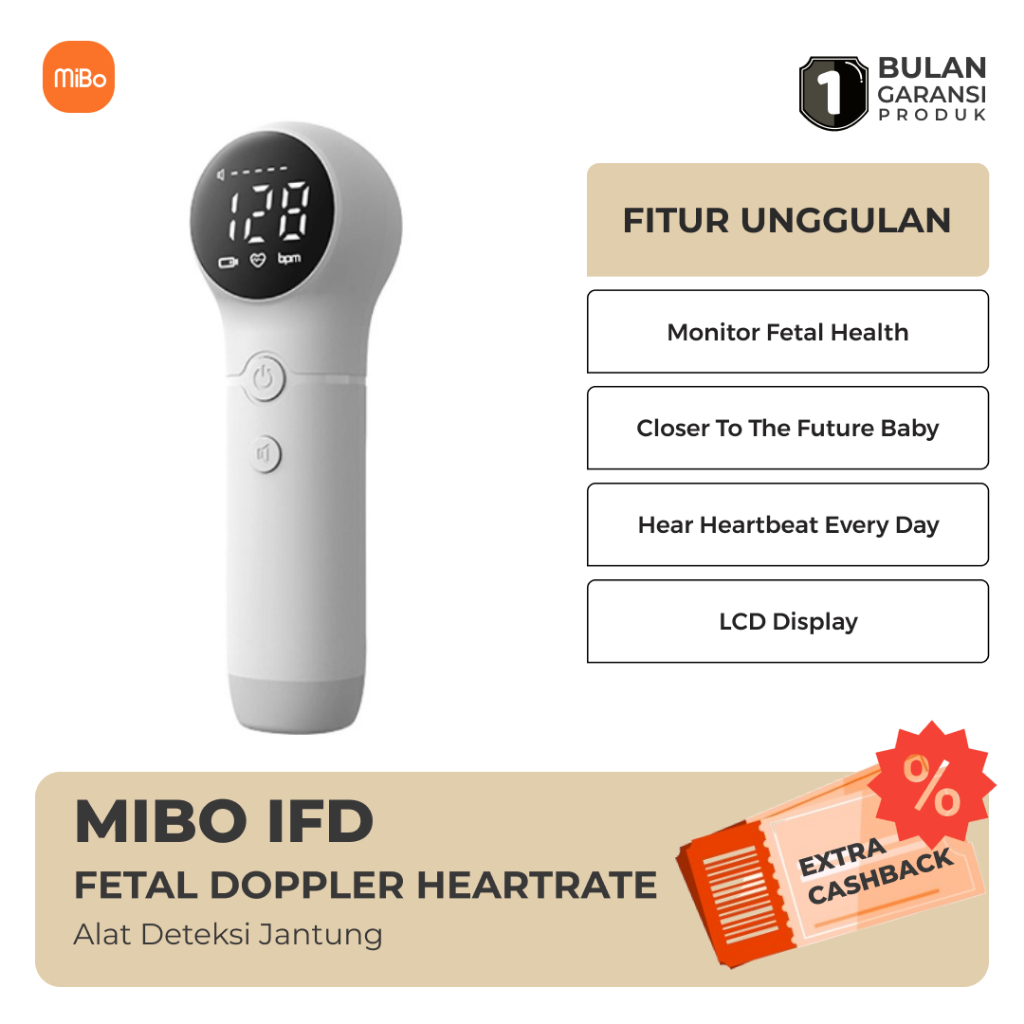 Jual IFD Alat Deteksi Jantung Janin Fetal Doppler Heartrate Monitor | Shopee Indonesia