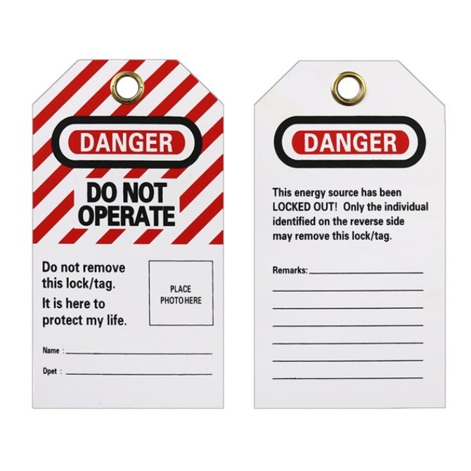Jual Safety Warning Tag Customized PVC Tags Safety Lockout Tagout- LT02 ...