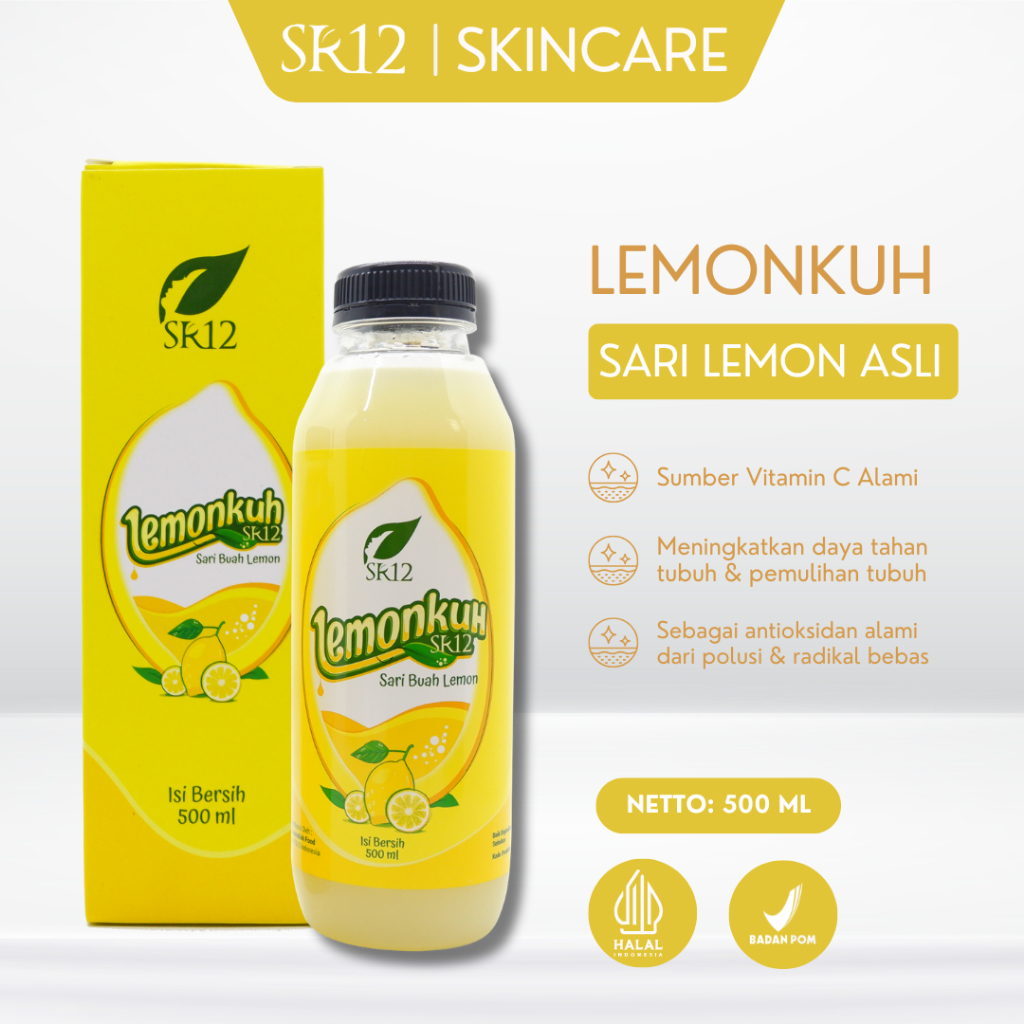 Jual SR12 LEMONKUH 500ml Sari Lemon ASLI Murni Tanpa Gula Tinggi ...