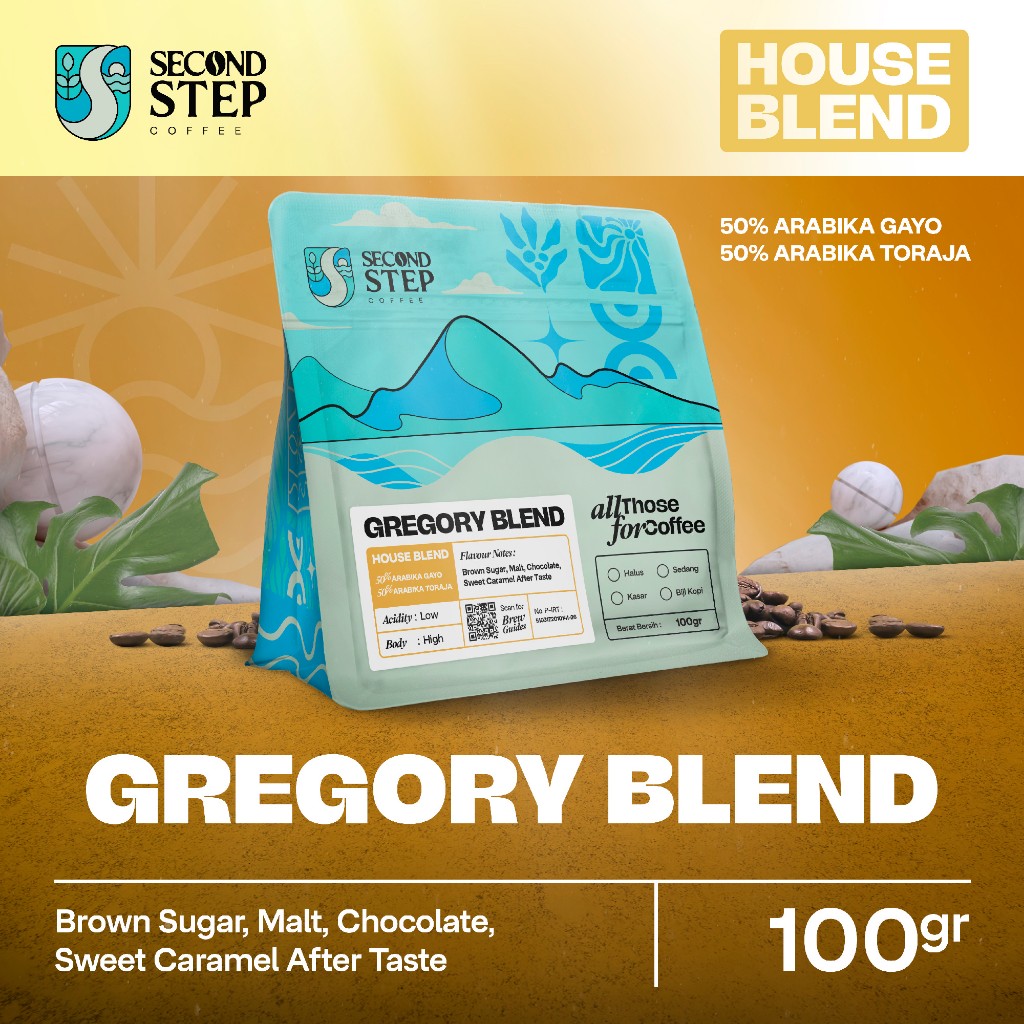 Jual Kopi Gregory Espresso House Blend Arabika Coffee Bean Arabica 100 ...