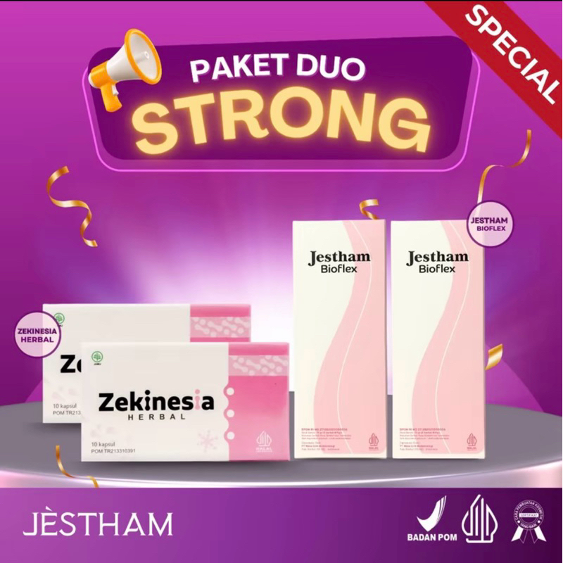Jual LANGSUNG DIKIRIM!! Jestham Bioflex/Zekinesia (Free Masker ...