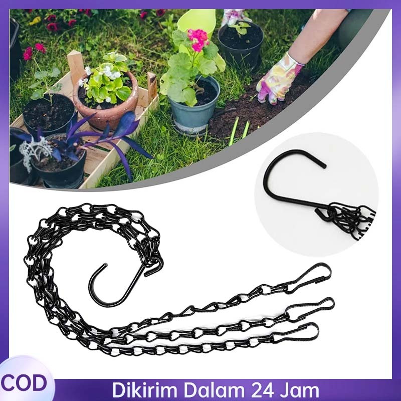 Jual 40cm 3 Hooks Rantai Flower Pot Chain Rantai Gantungan Samsak ...