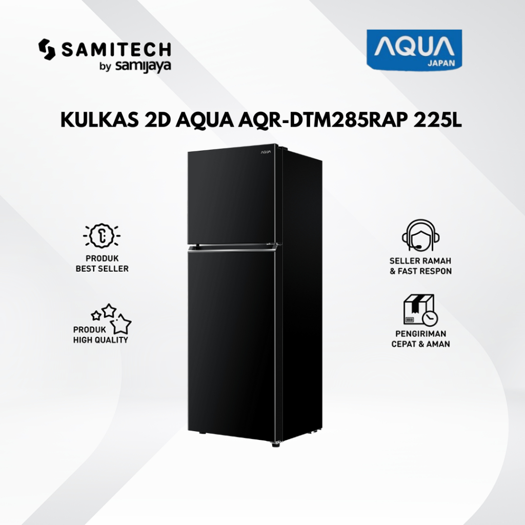 Jual AQUA Kulkas 2 Pintu 225L AQR DTM285RAP / AQRDTM285 / AQR-DTM285RAP 225 Liter | Shopee Indonesia