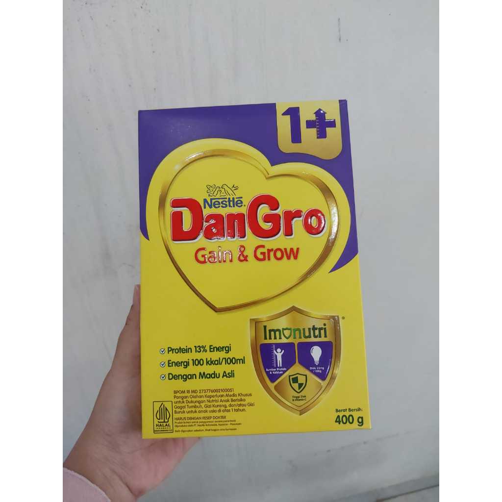 Jual DANGRO GAIN & GROW 1+ SUSU ANAK USIA 1+ | Shopee Indonesia