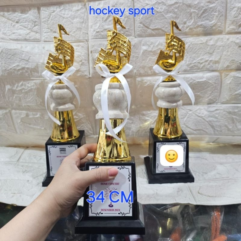 Jual Trophy Tangga Nada Piala Musik Piala Menyanyi 1 SET 123 Piala ...