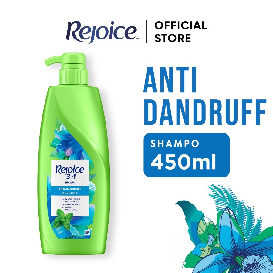 Jual Rejoice Anti Dandruff 3 in 1 Shampoo [450 mL] | Shopee Indonesia