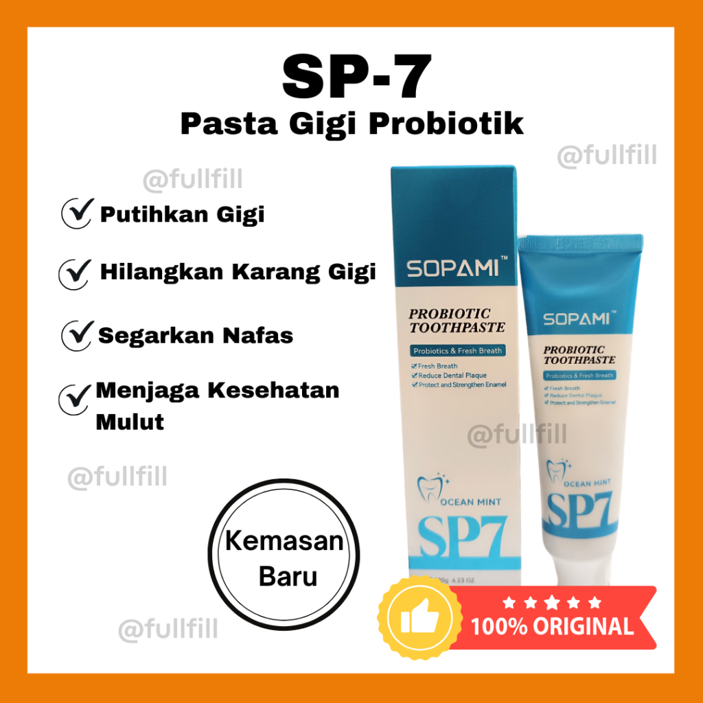 Jual SOPAMI SP-7 Pasta Gigi Probiotic Whitening Toothpaste Pemutih Gigi ...