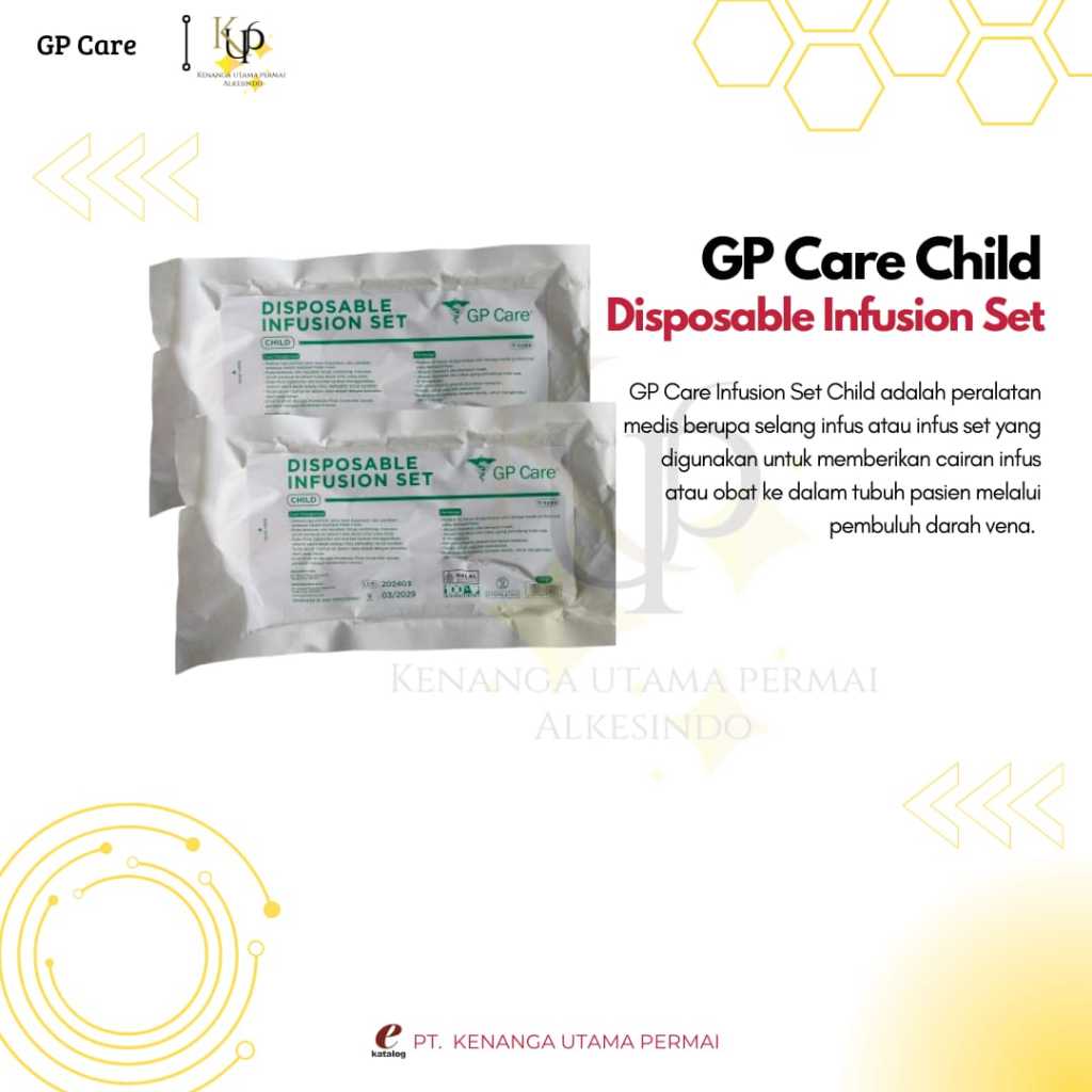 Jual Infuset GP Care Child/ Infus anak GP tipe Y conector | Shopee ...