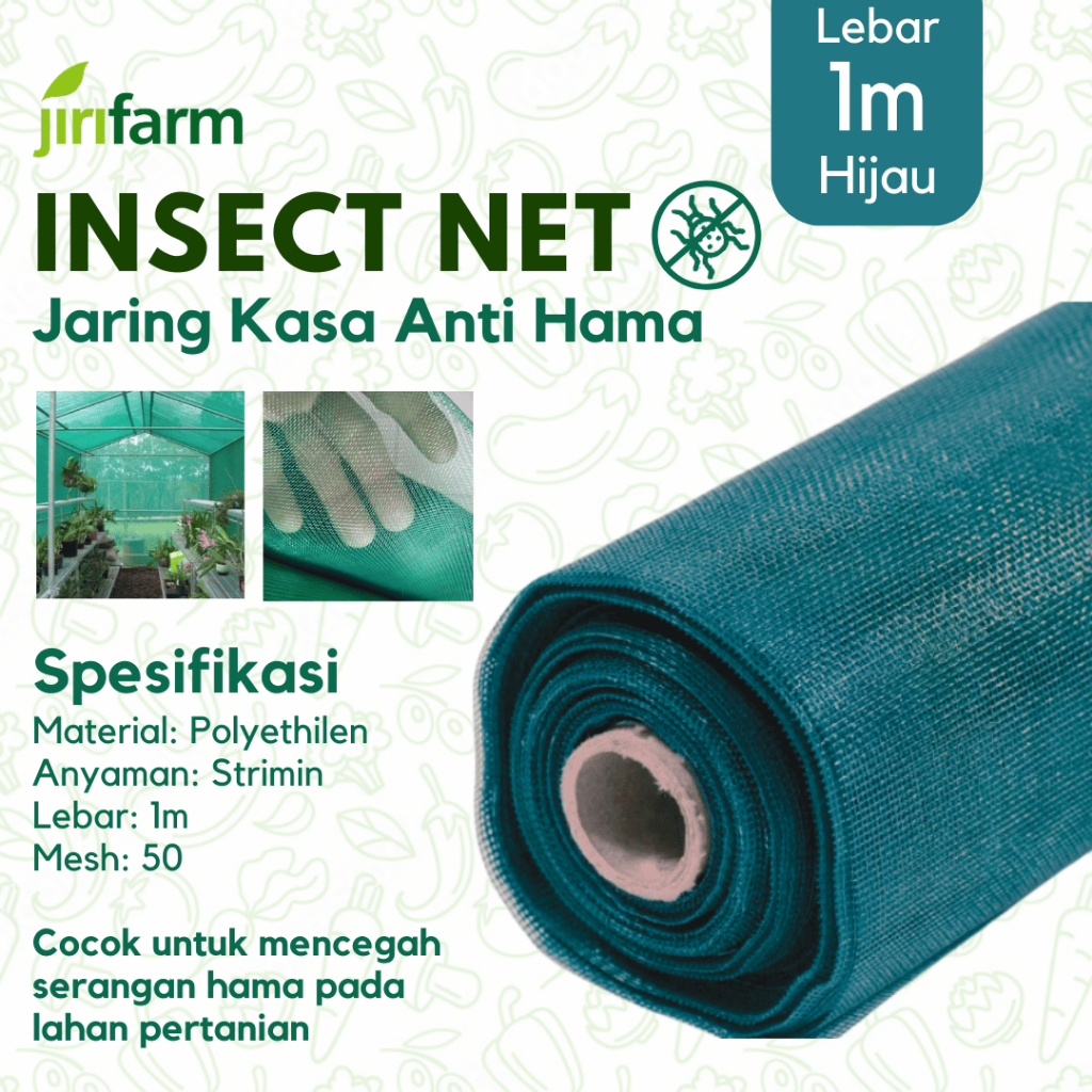 Jual JIRIFARM - Screen Net Insect Net / Inseknet Hijau Jaring Kasa ...