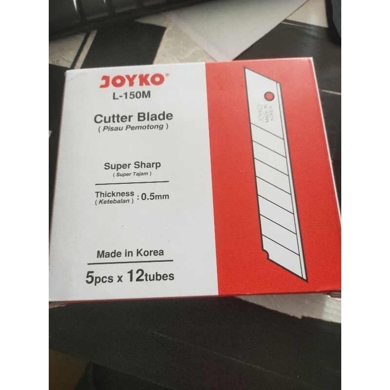 Jual isi cutter Blade,isi pisau pemotong merk joyko ukuran besar L 150 ...