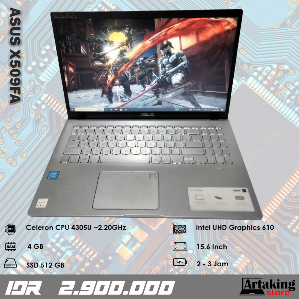 Jual Asus X509FA - Celeron 4305U - Ram 4 GB - SSD 512 GB | Shopee Indonesia