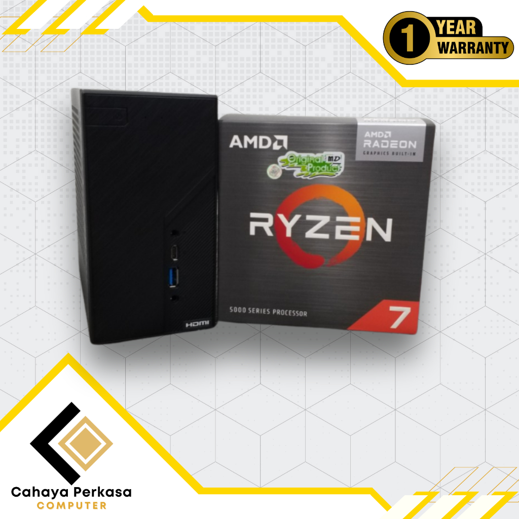 Jual CPU | Mini PC Spek Design | Asrock X300 - RYZEN 7 5700G - 512GB ...