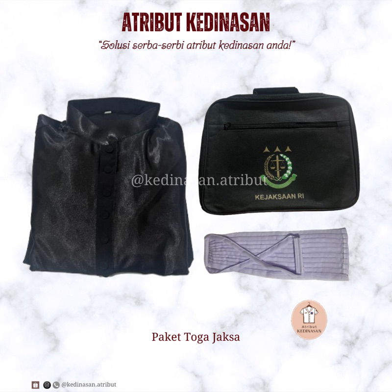 Jual Paket Toga Jaksa / Dasi dan Tas Sidang - Kejaksaan | Shopee Indonesia