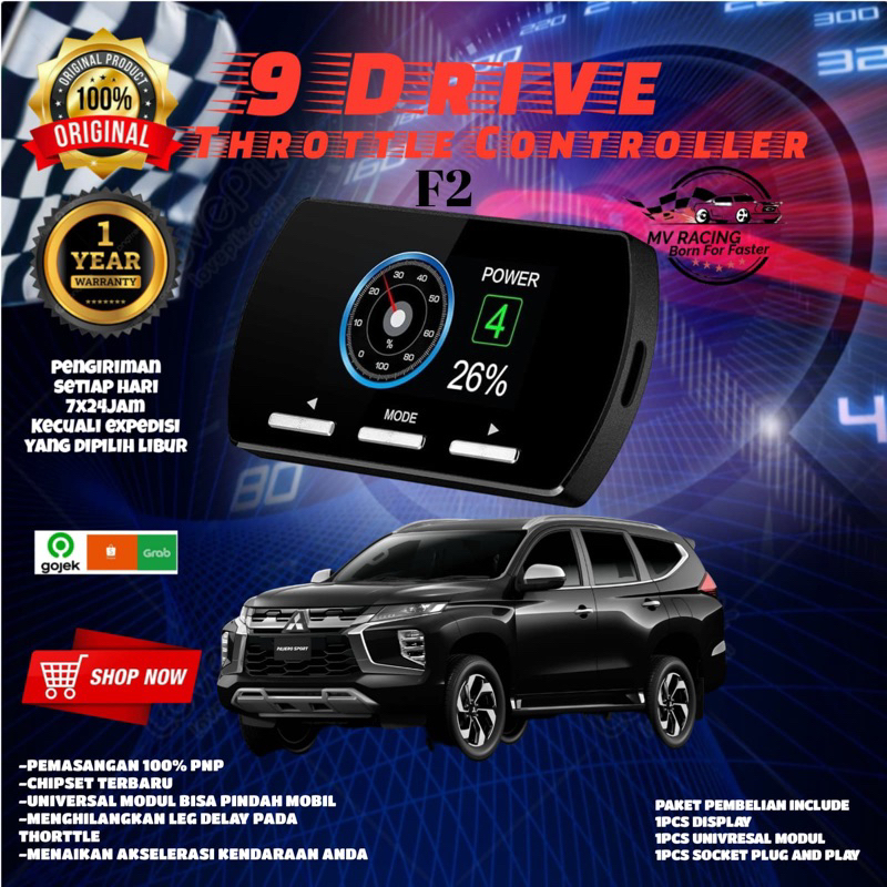 Jual 9 Drive Throttle Controller F2 Universal Module MITSUBISHI PAJERO 9drive F2 Piggyback Remap ...