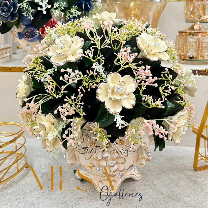 Jual bunga keramik meja tamu mewah | Shopee Indonesia