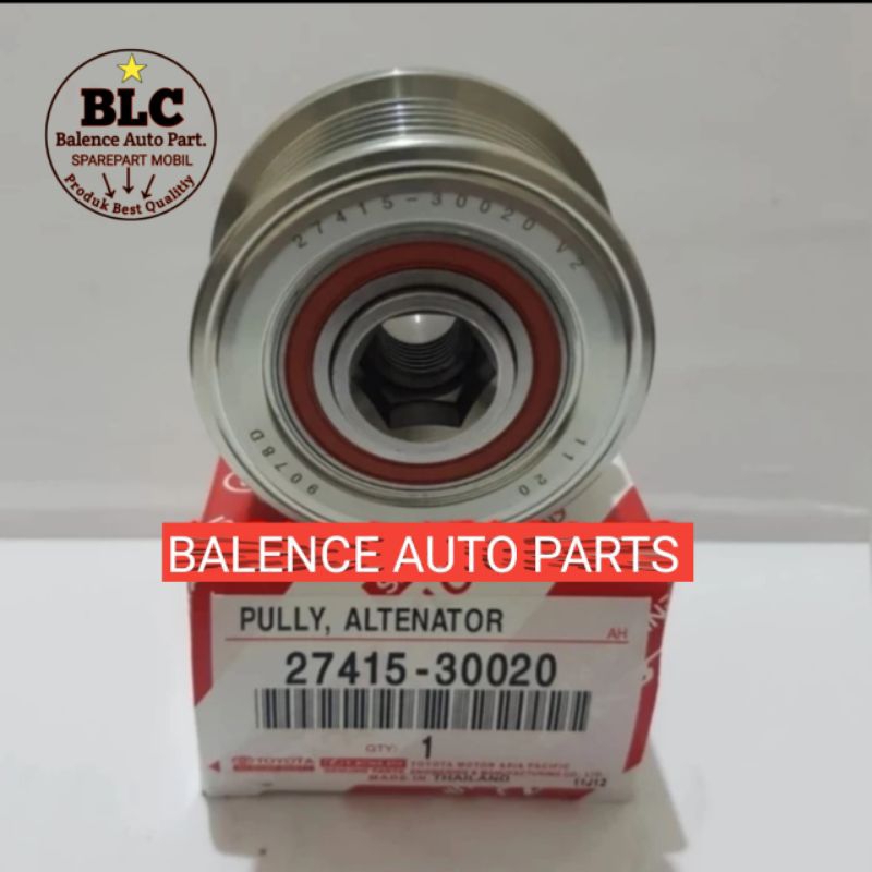 Jual PULLEY PULLY ALTERNATOR INNOVA INNOVA HILUX, FORTUNER,DIESEL 7PK ...