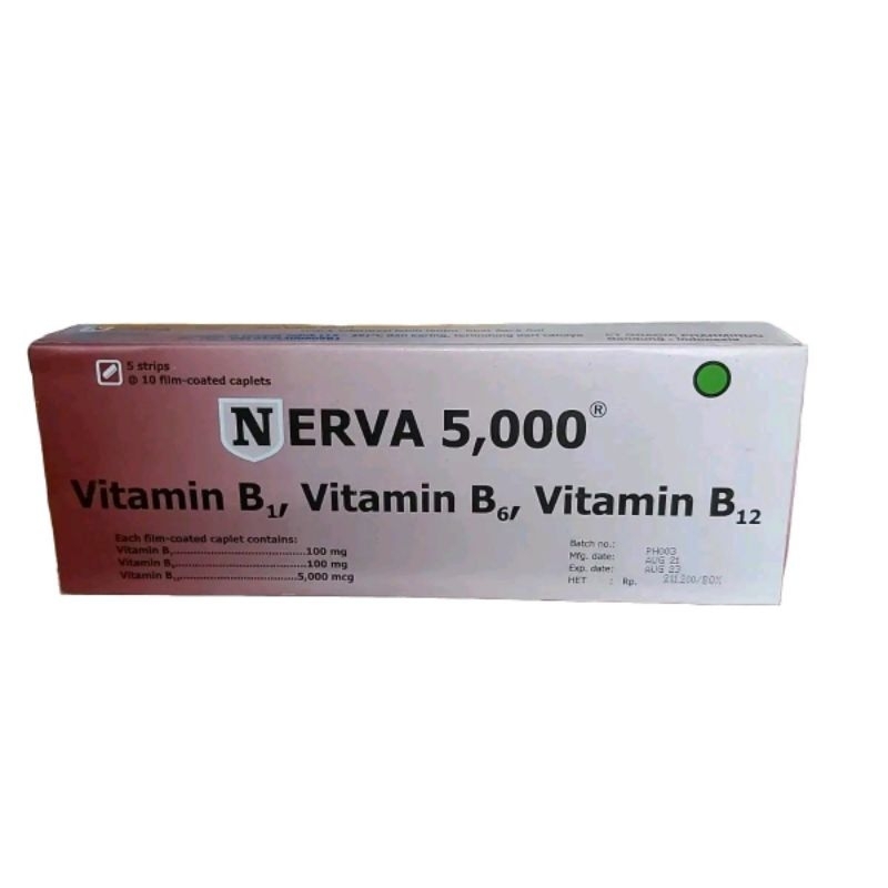 Jual Nerva 5000 harga box isi 50 kaplet | Shopee Indonesia