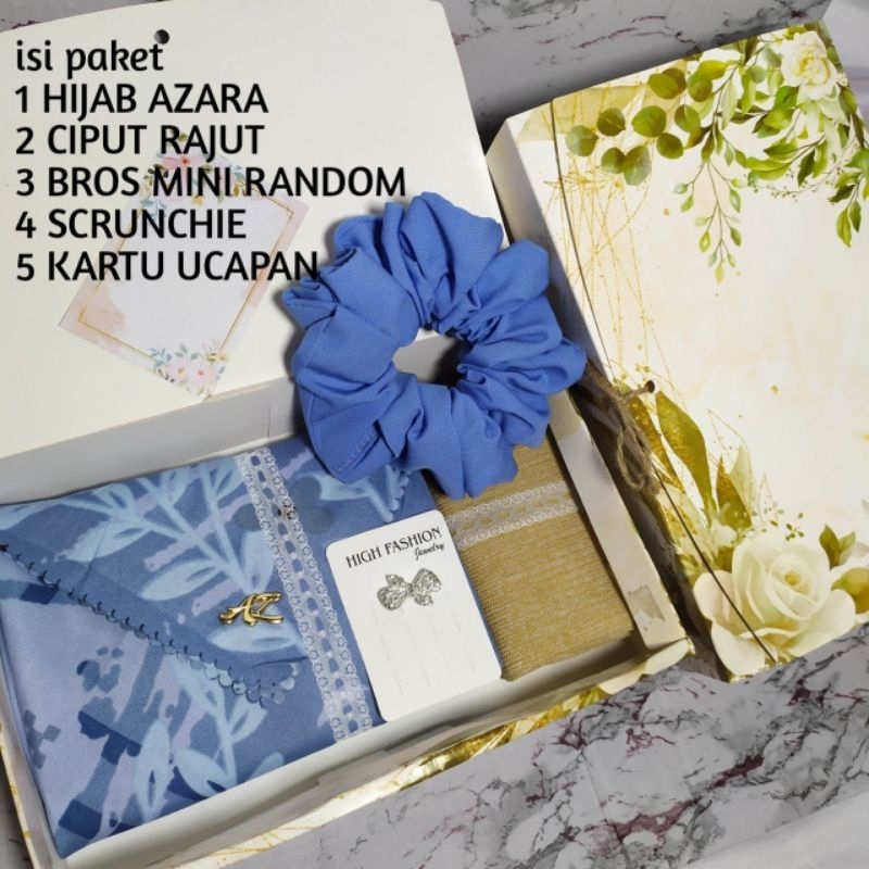 Jual Hampers hijab azara /Paket kado hijab /gift box hijab / hampers ...