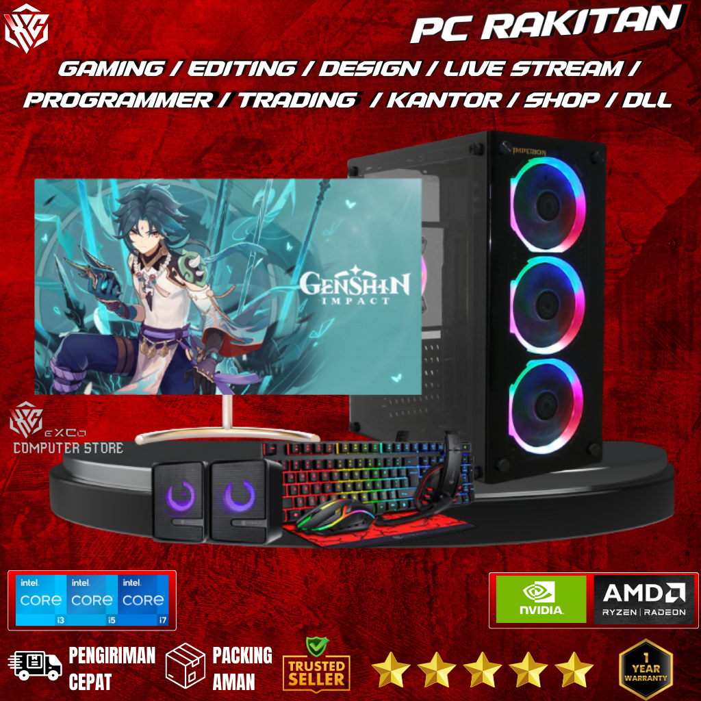 Jual PC CPU Intel Core i5 Ram 8gb - PC GAMING/EDITING/KANTOR/ADMIN ...
