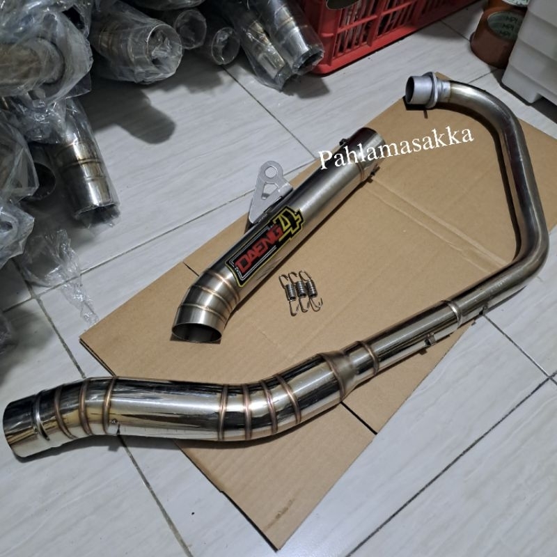 Jual 1set Daeng SUPER OPEN spec exhaust skygo 125 150rusi_tc bajaj tmx ...