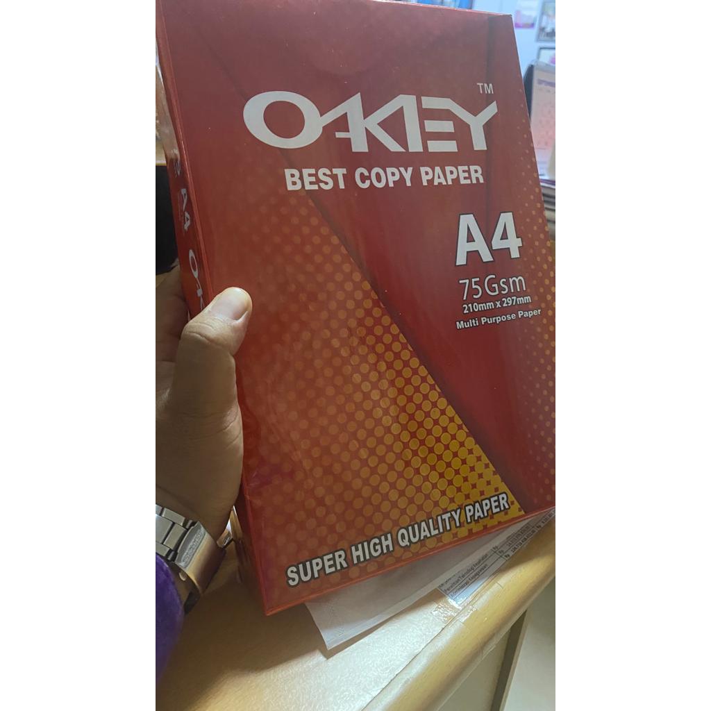 Jual kertas a4 1 Rim (500 lembar) merek okey 75 gram | Shopee Indonesia