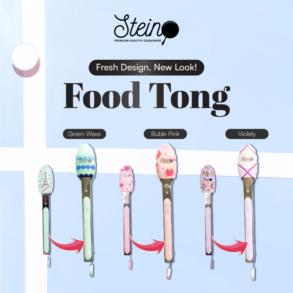 Jual Steincookware Stein Food Tongs Tong Capitan Makanan Silikon Pink ...