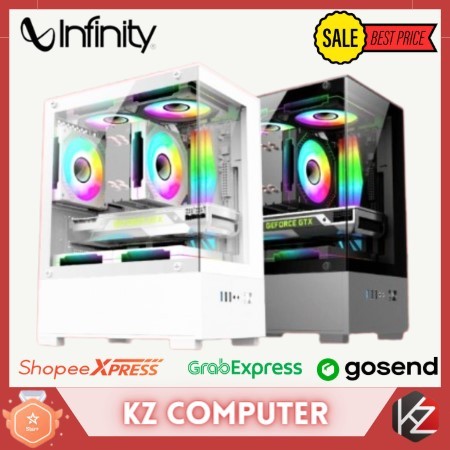 Jual INFINITY NOIR FREE 3 FAN - M-ATX GAMING CASE CASING PC | Shopee ...