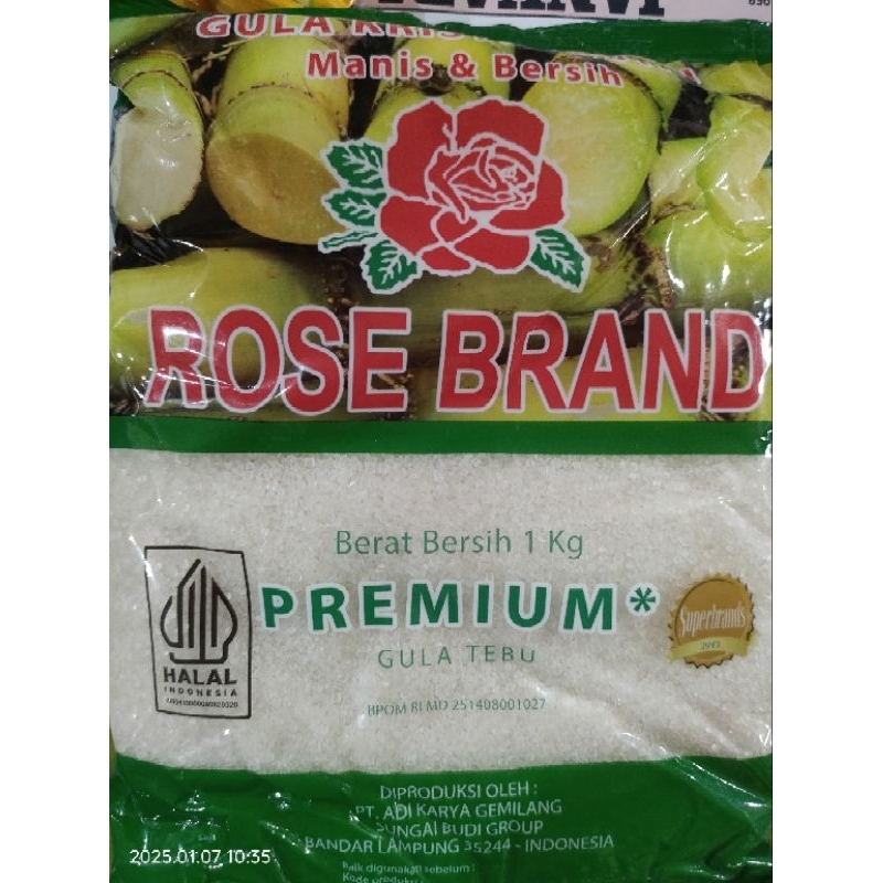 Jual gula rose brand 1kg Ed 20 sept 26 | Shopee Indonesia