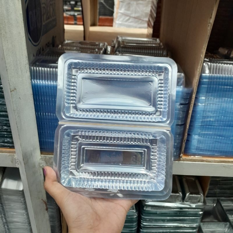 Jual MIKA PLASTIK KOTAK MAKANAN B 4C ISI 25PCS / UK 12,5X6,5 | Shopee ...