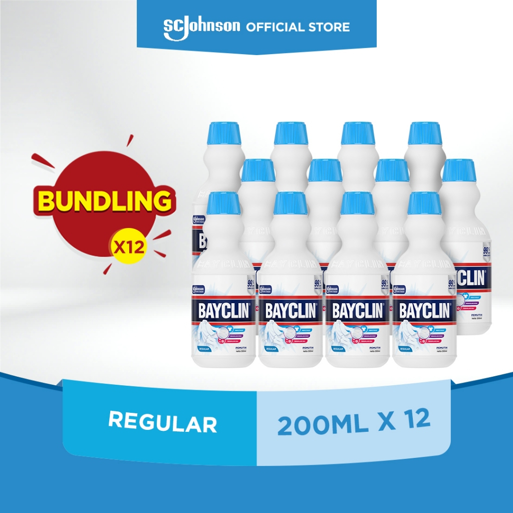 Jual Paket Bayclin Regular 200ml isi 12 | Shopee Indonesia