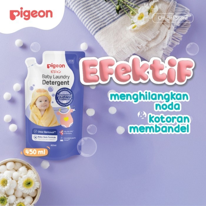Jual PIGEON LIQUID LAUNDRY DETERGENT 450ML REFILL SABUN CUCI BAJU CAIR ...