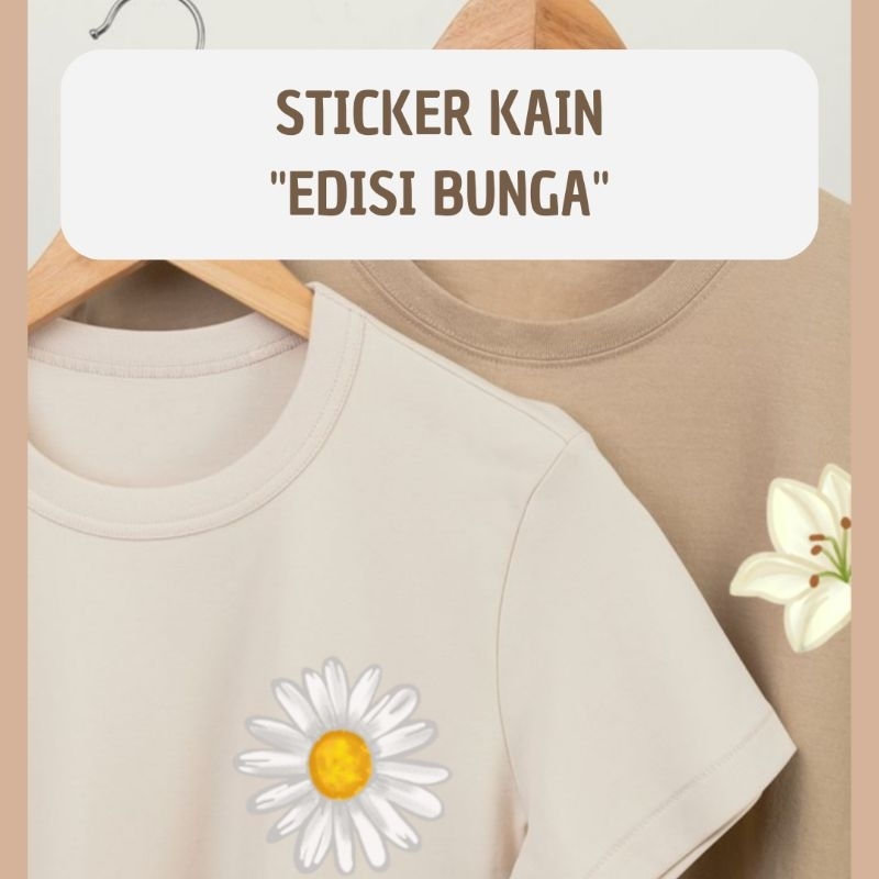 Jual Sticker Kain Gambar Bunga Sablon Setrika 7 cm cm DTF Satuan ...