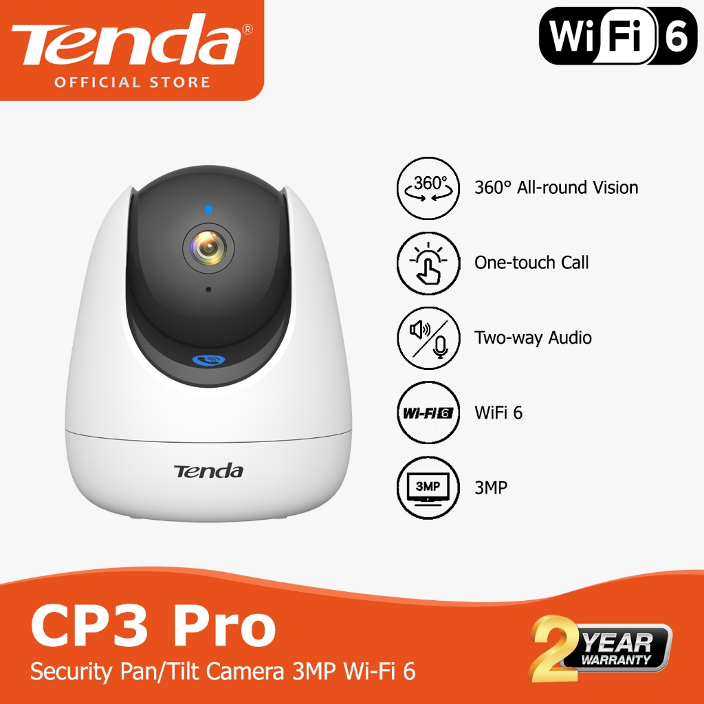 Jual Tenda CP3 Pro CP7 IP Camera 3MP/5MP pan/tilt 360 derajat all-round vision 2K Resolution ...