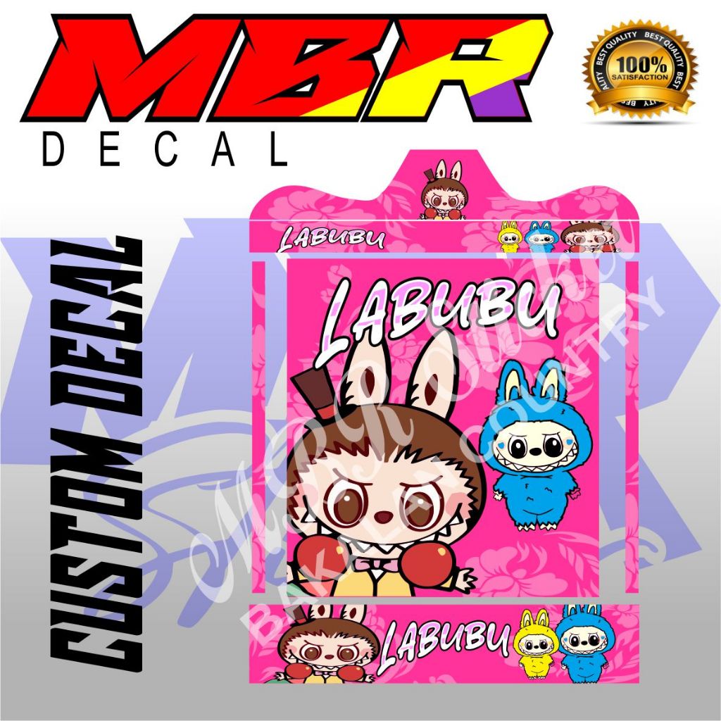 Jual DECAL SANGKAR KOTAK LABUBU..stiker labubu | Shopee Indonesia