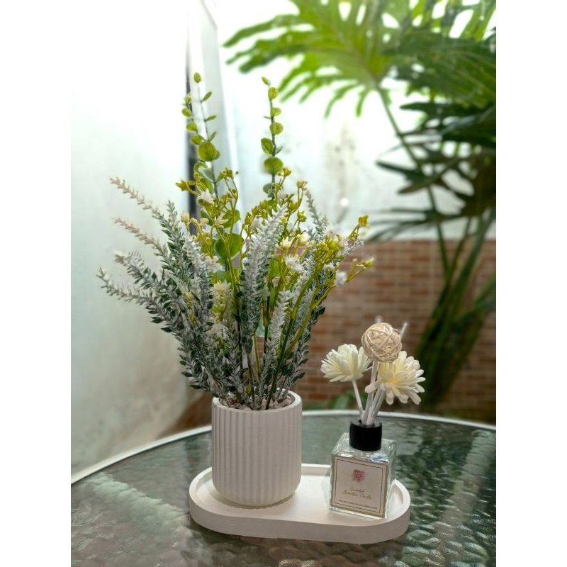 Jual SET RANGKAIAN BUNGA MIX DIFFUSER HOME DECOR PAKET BUNGA ARTIFICIAL ...