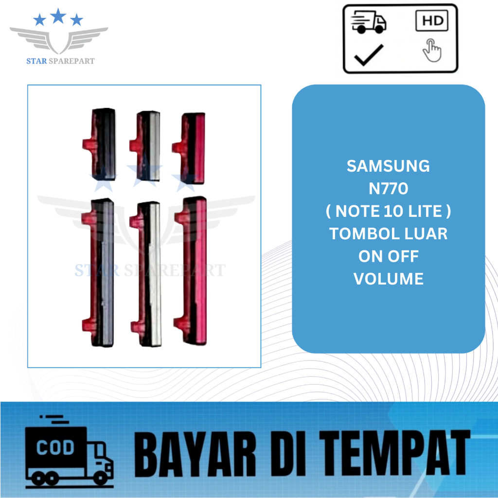 Jual TOMBOL LUAR KEYPAD ON OFF + VOLUME SAMSUNG N770 ( GALAXY NOTE 10 ...