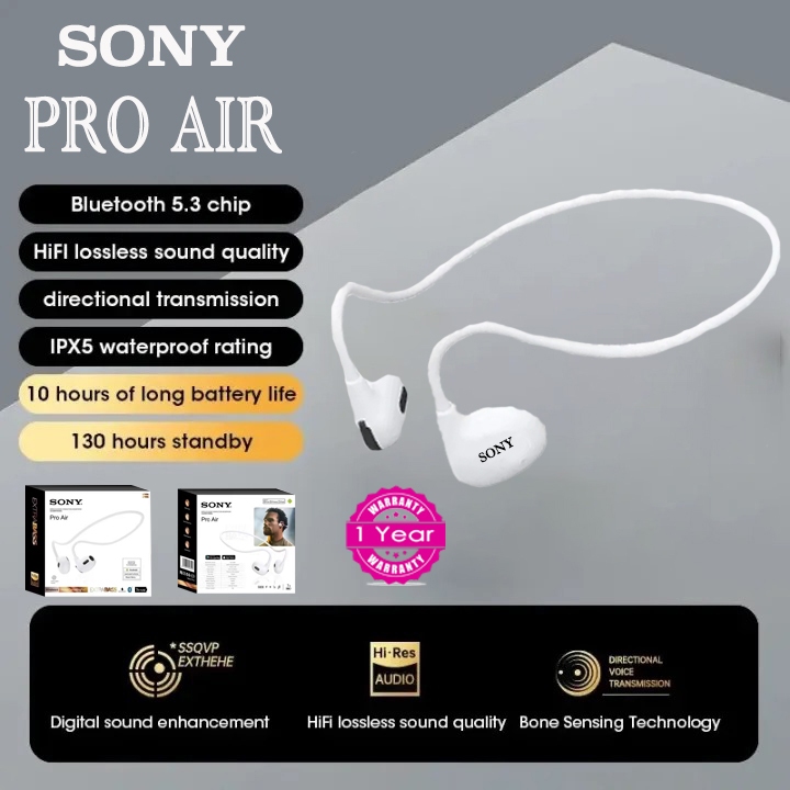 Jual SONY Bone Conduction headphone BT 5.3 Sport Headset HiFi Stereo ...