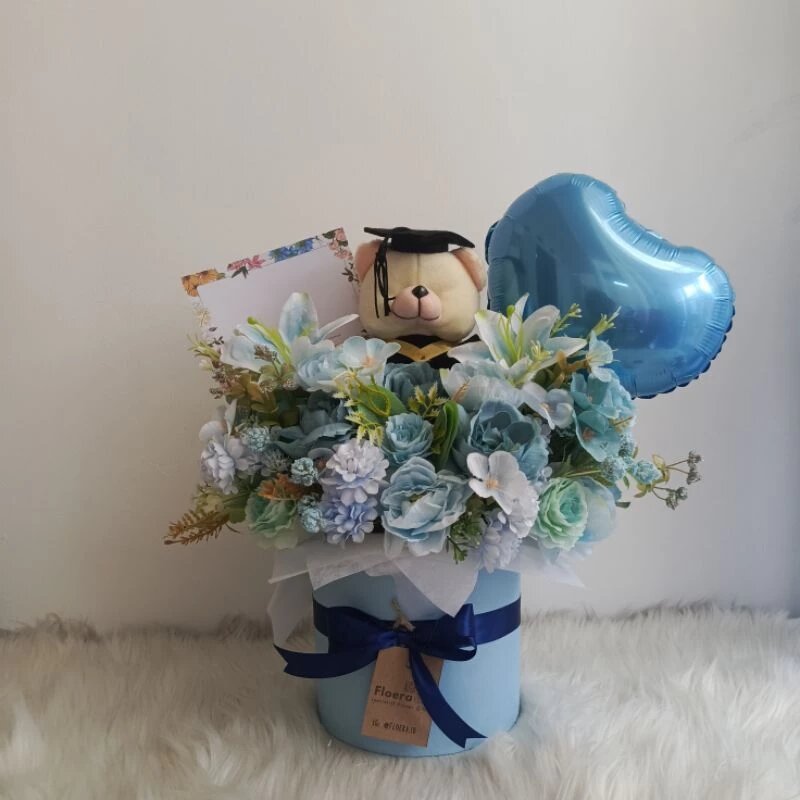 Jual BLOOM BOX BUKET BUNGA KARANGAN BUNGA BONEKA BALON - FREE KARTU ...