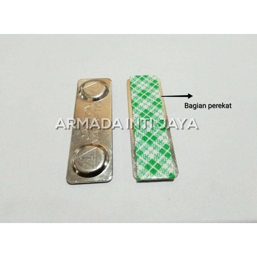 Jual Name Tag Magnet l Papan Nama Magnet l ID Card l Besi l Kuningan ...