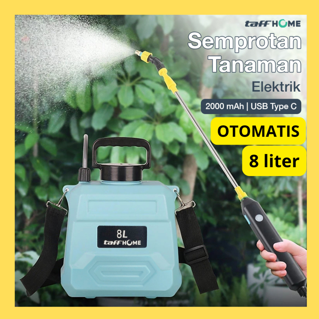 Jual Taffhome Semprotan Tanaman Elektrik Garden Spray Gun Rechargeable ...