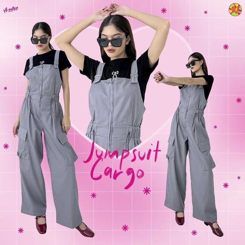 Jual HL CARGO JUMPSUIT PANTS (REALPICT) | Shopee Indonesia