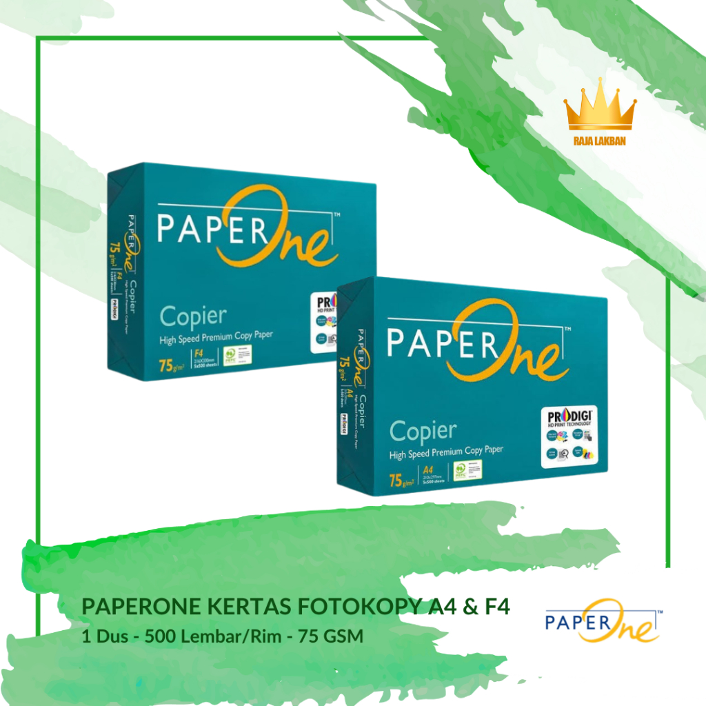 Jual Kertas HVS Kertas Fotocopy Paper One A4 & F4 75 Gsm/ 500 Lembar/Rim - Dus | Shopee Indonesia